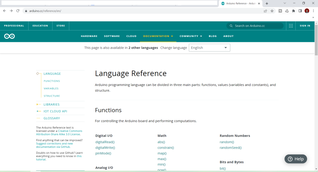 Struktur dan Referensi Belajar Bahasa Pemrograman Arduino – Robonesia