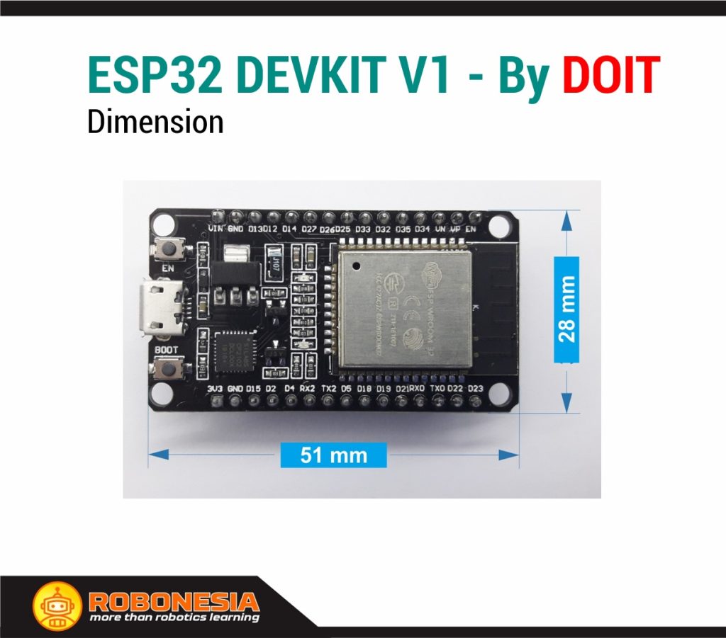 ESP32 Development Kit V1 (esp32 devkitv1) – Robonesia